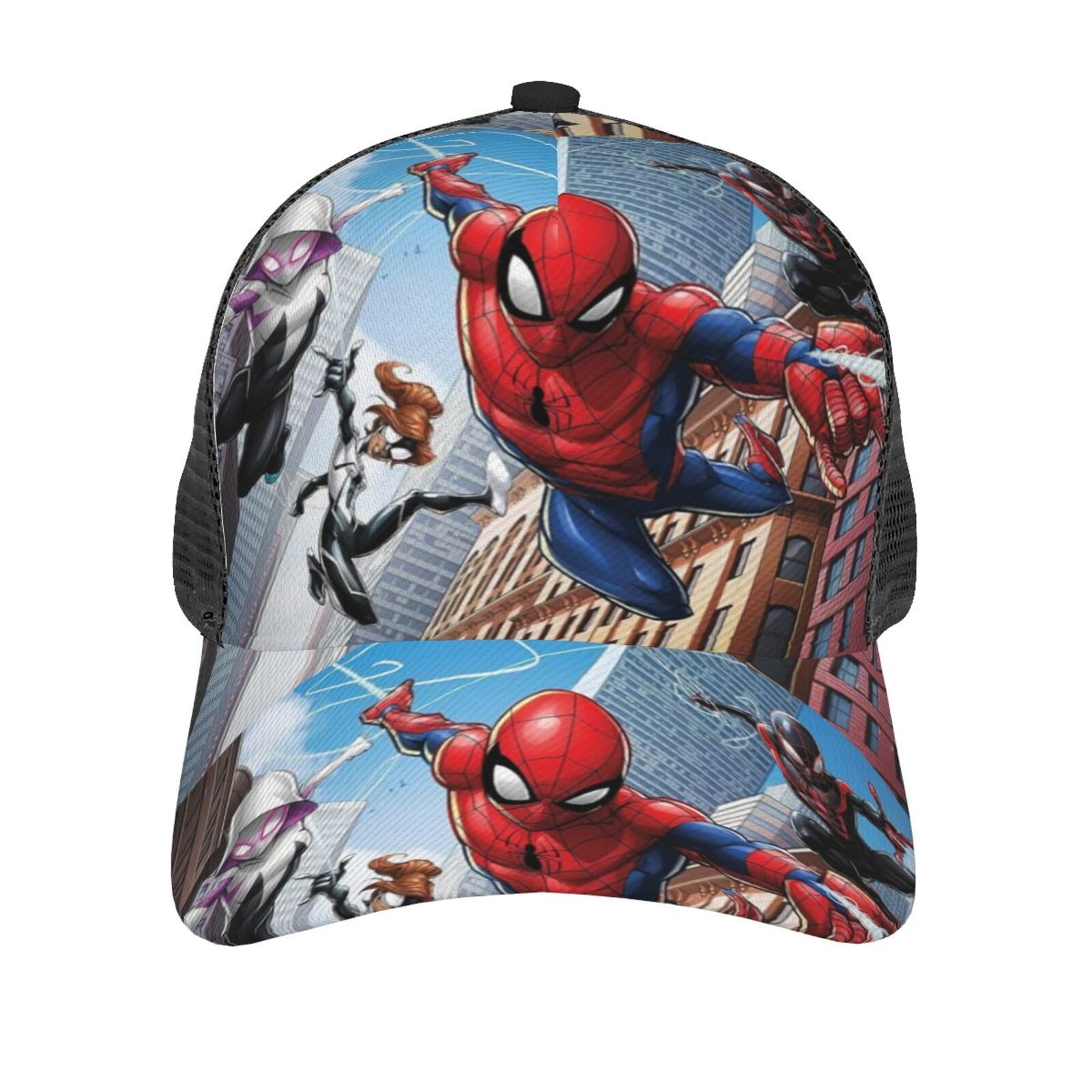 Spiderman Baseball Caps Casual Fishing Sun Hat Mesh Back Adjustable For ...