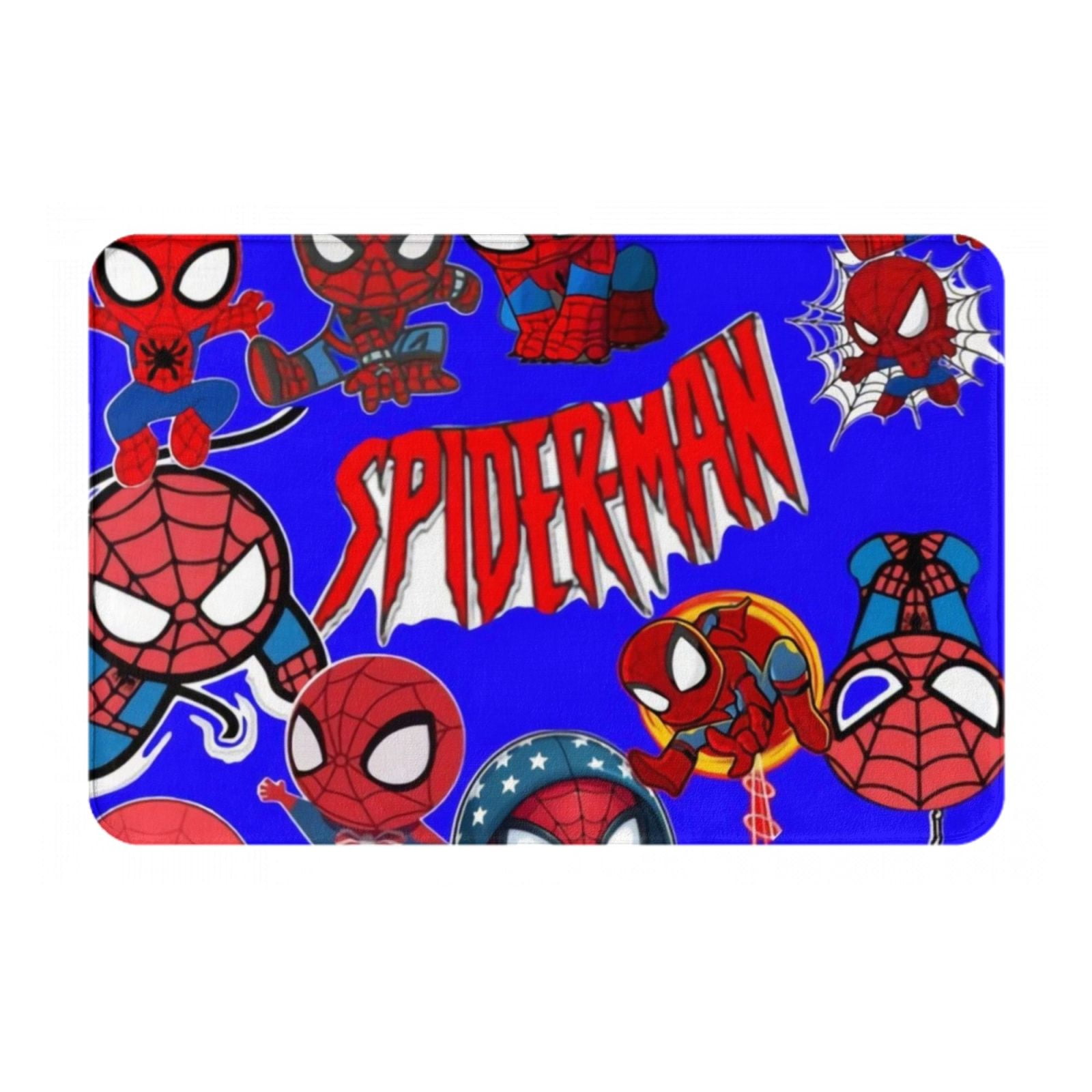 Spiderman Bath mats for Bathroom Non Slip,Fluffy Absorbent Microfiber Bath mat Washable ...