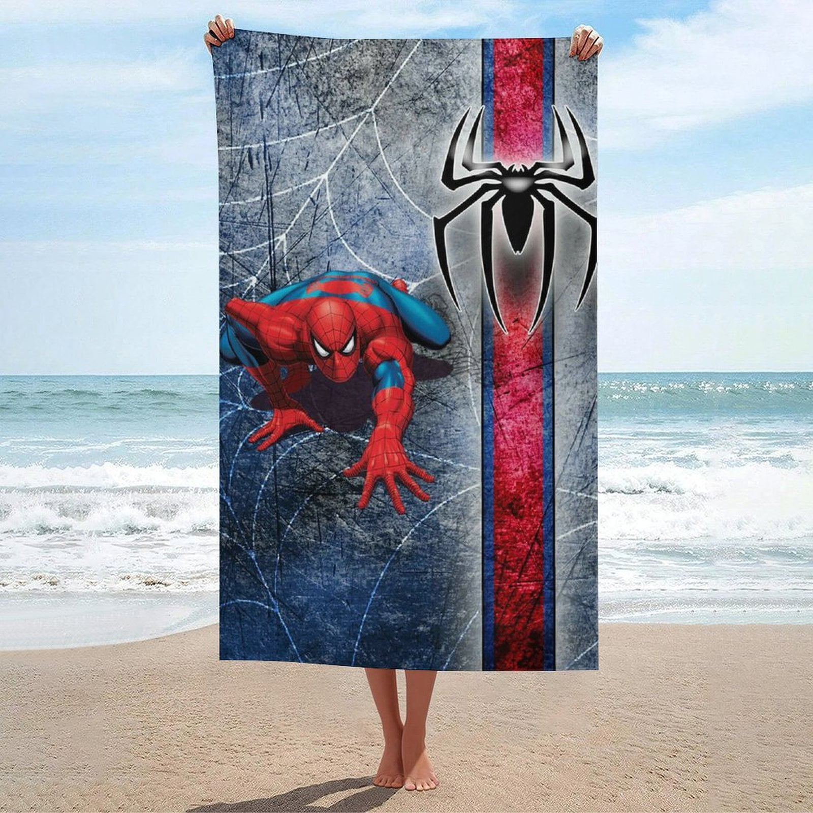 Spiderman Beach Towel Pool Towel Extra Large 130x80cm - Walmart.com