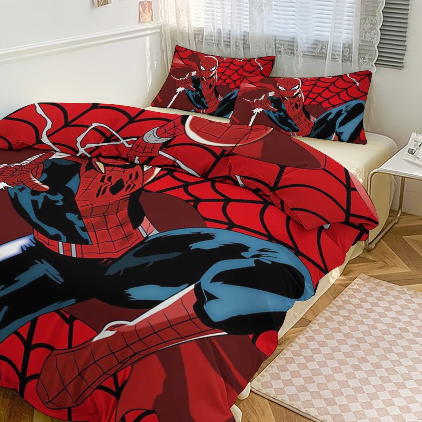 Spiderman Bedding Set for Kids King Size Bedding Set Spiderman Merch ...