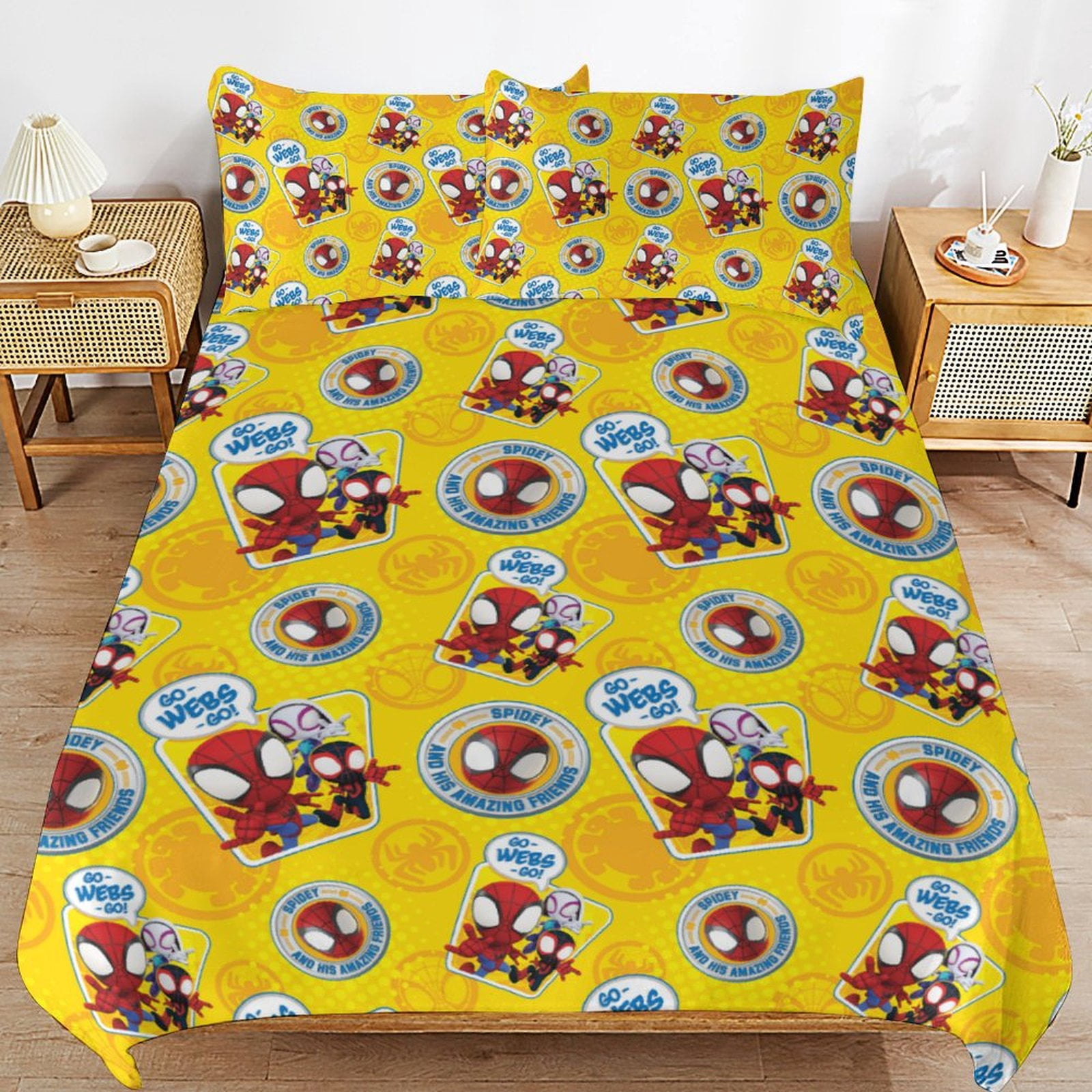 Spiderman Bedding Set for Kids Spiderman Bed Set for Boys Girls Kids ...