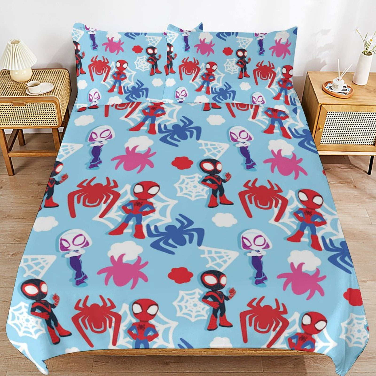 Spiderman Bedding Set for Kids Spiderman Bed Set for Boys Girls Kids ...