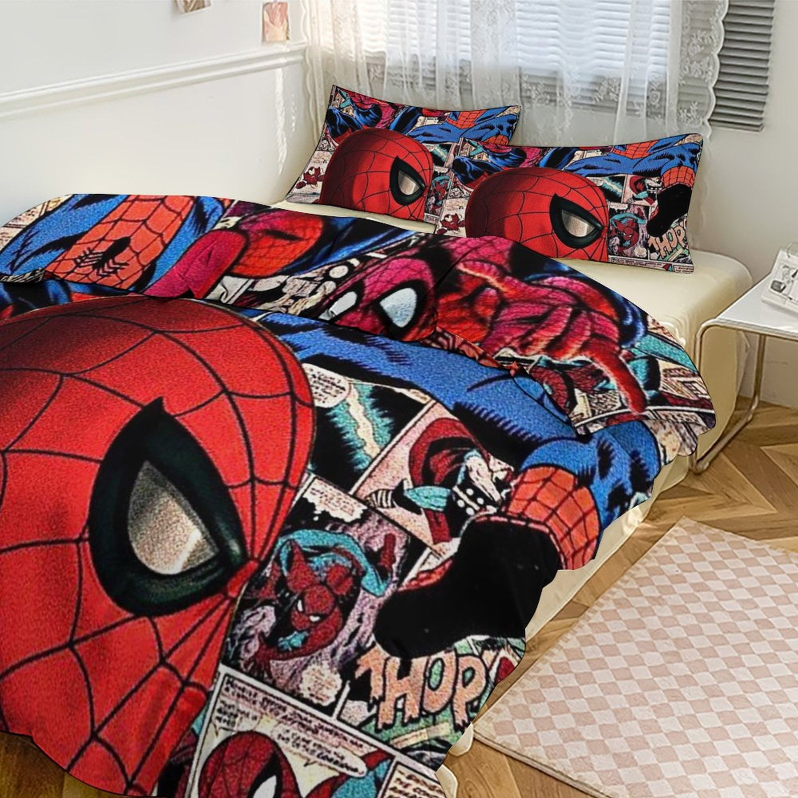 Spiderman Bedding Set for Kids Spiderman Merch for Boys Girls Full Size ...