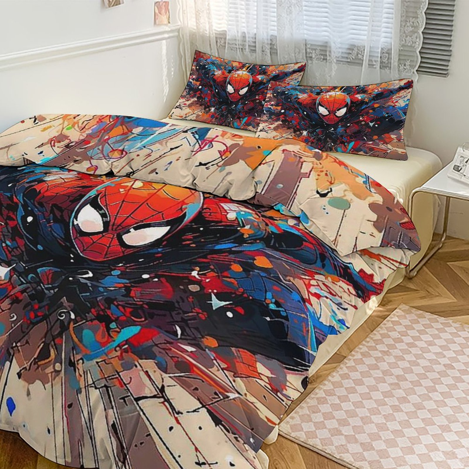 Spiderman Bedding Set for Kids Spiderman Merch for Boys Girls King Size ...