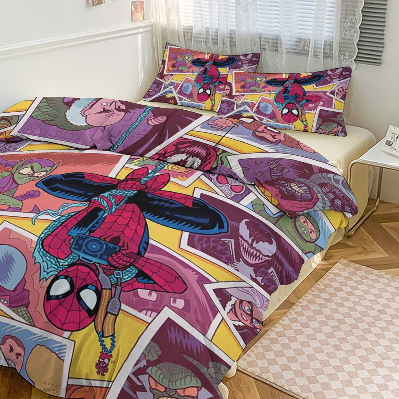 Spiderman Bedding Set for Kids Twin Size Bedding Set Spiderman Merch ...