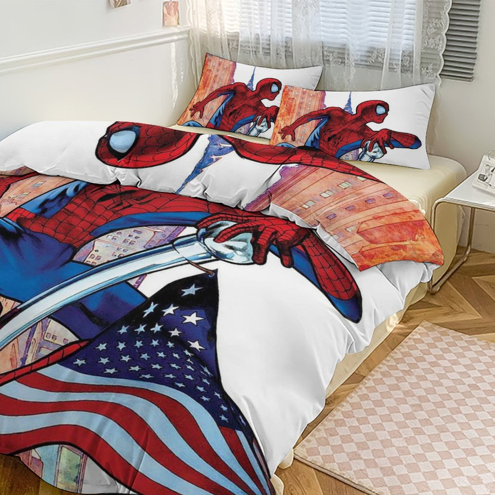 Spiderman Bedding Set for Kids Twin Size Bedding Set Spiderman Merch ...