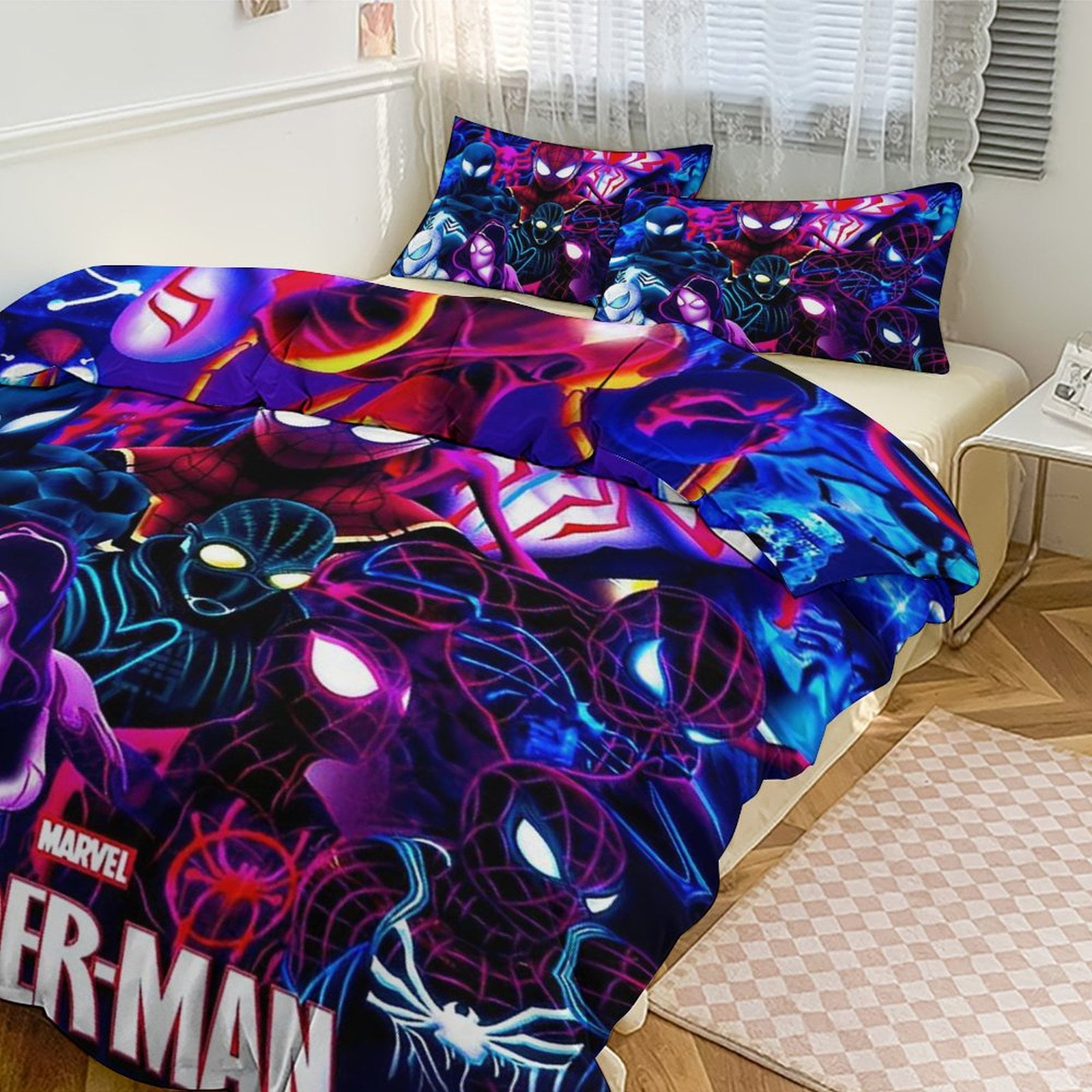 Spiderman Bedding Set for Kids Twin Size Bedding Set Spiderman Merch ...