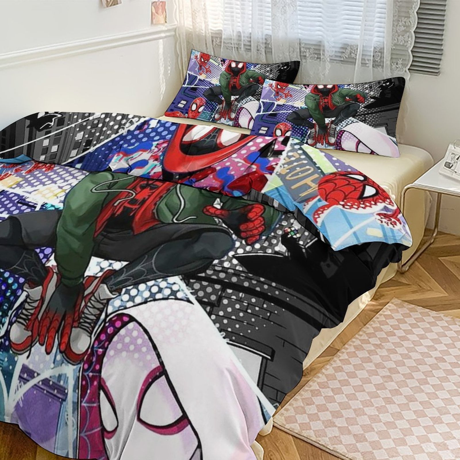 Spiderman Bedding Sets for Kids Men Women Full Size Comforter Set 3pcs ...