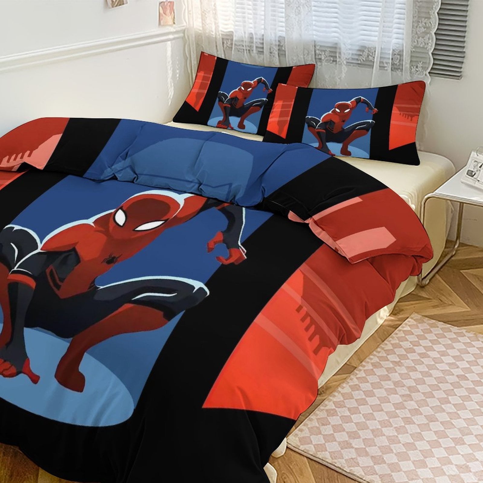 Spiderman Bedding Sets for Kids Men Women Full Size 3pcs 1 Comforter ...