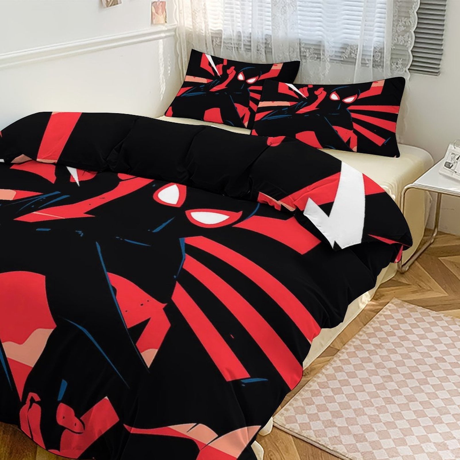 Spiderman Bedding Sets for Kids Men Women King Size 3pcs 1 Comforter ...