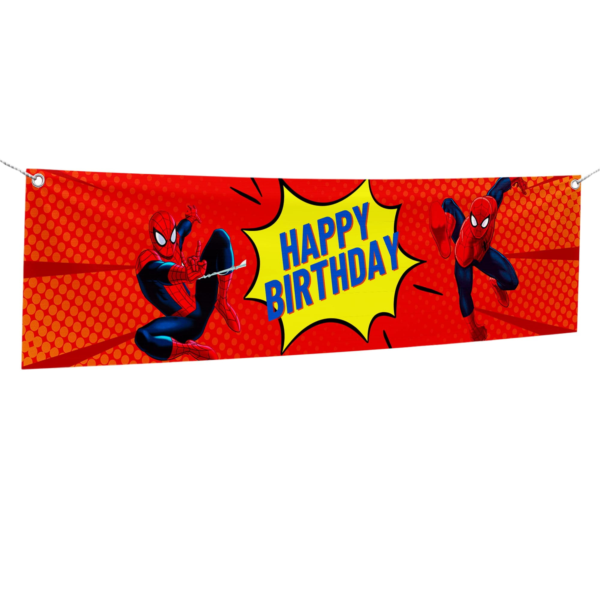 Spiderman Birthday Large Banners and Signs for Outdoor by ...