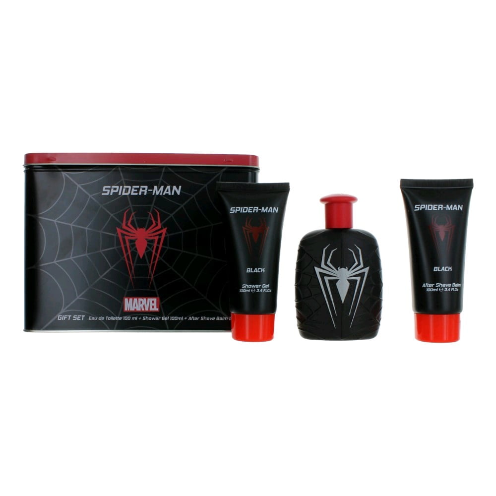 Spiderman Black by Marvel, 3 Piece Gift Set for Men - Walmart.com