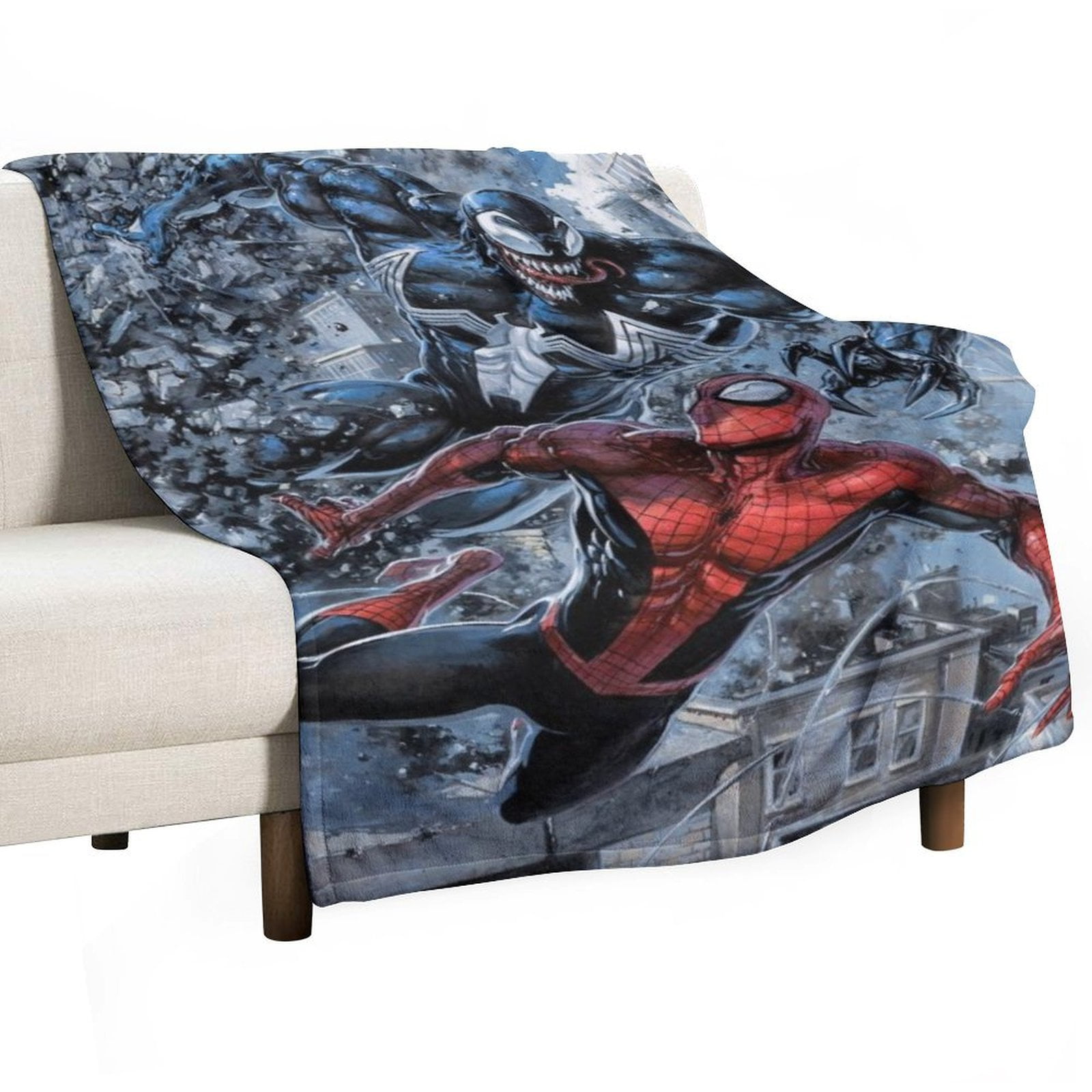 Spiderman Blanket Ultra-Soft Flannel Plush 300g Superhero Comic ...