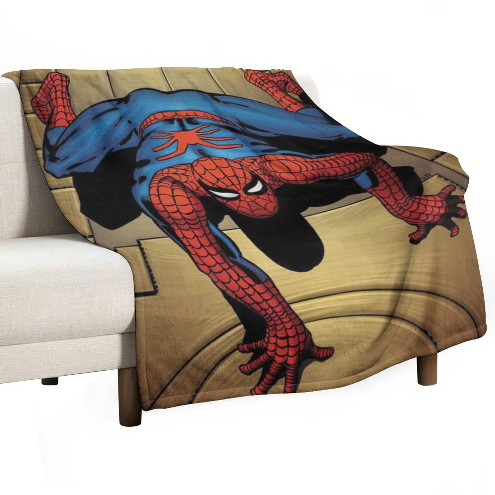 Spiderman Blanket Ultra-Soft Flannel Plush Throw 330g Superhero Comic Merchandise Blankets for ...