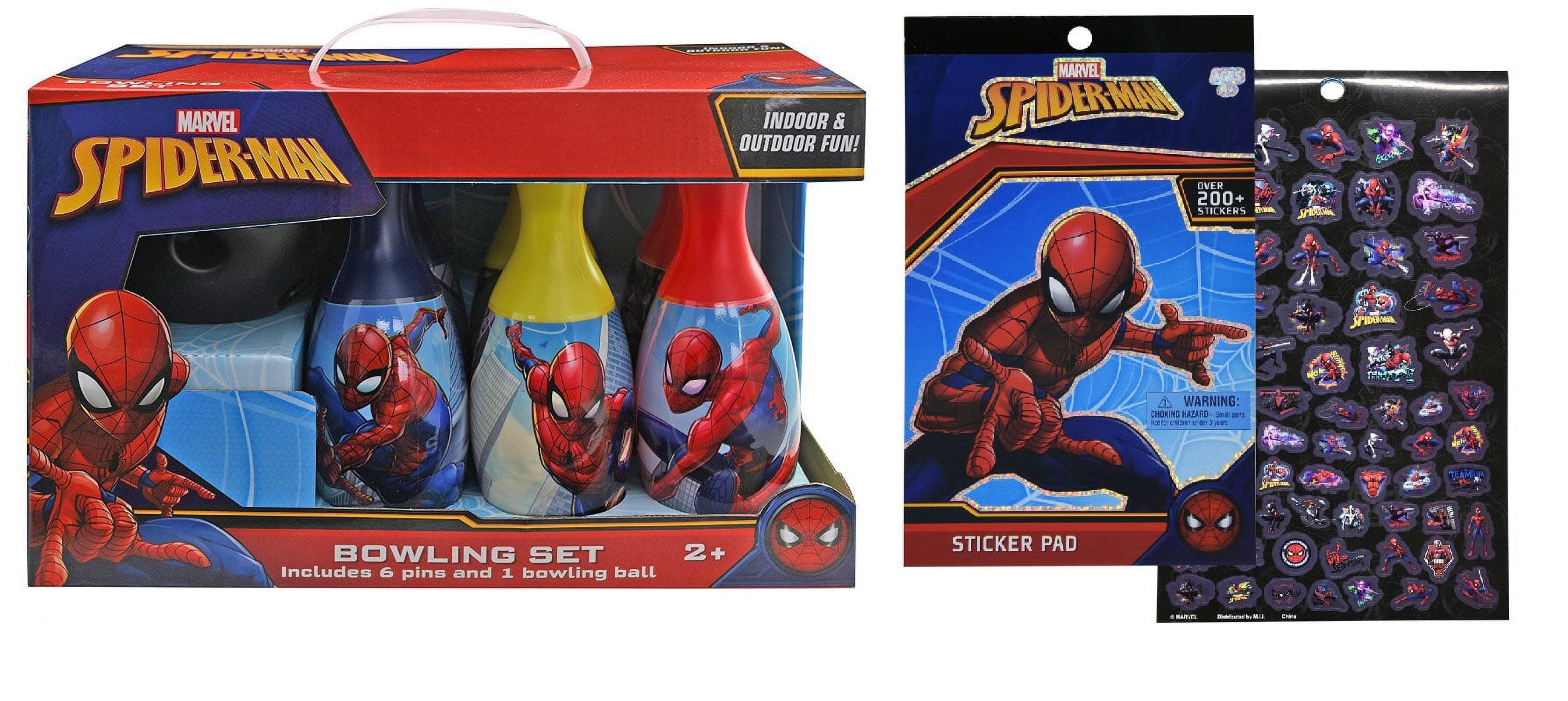 Spiderman Bowling Set in Display Box W/1 PC STICKER SET - Walmart.com