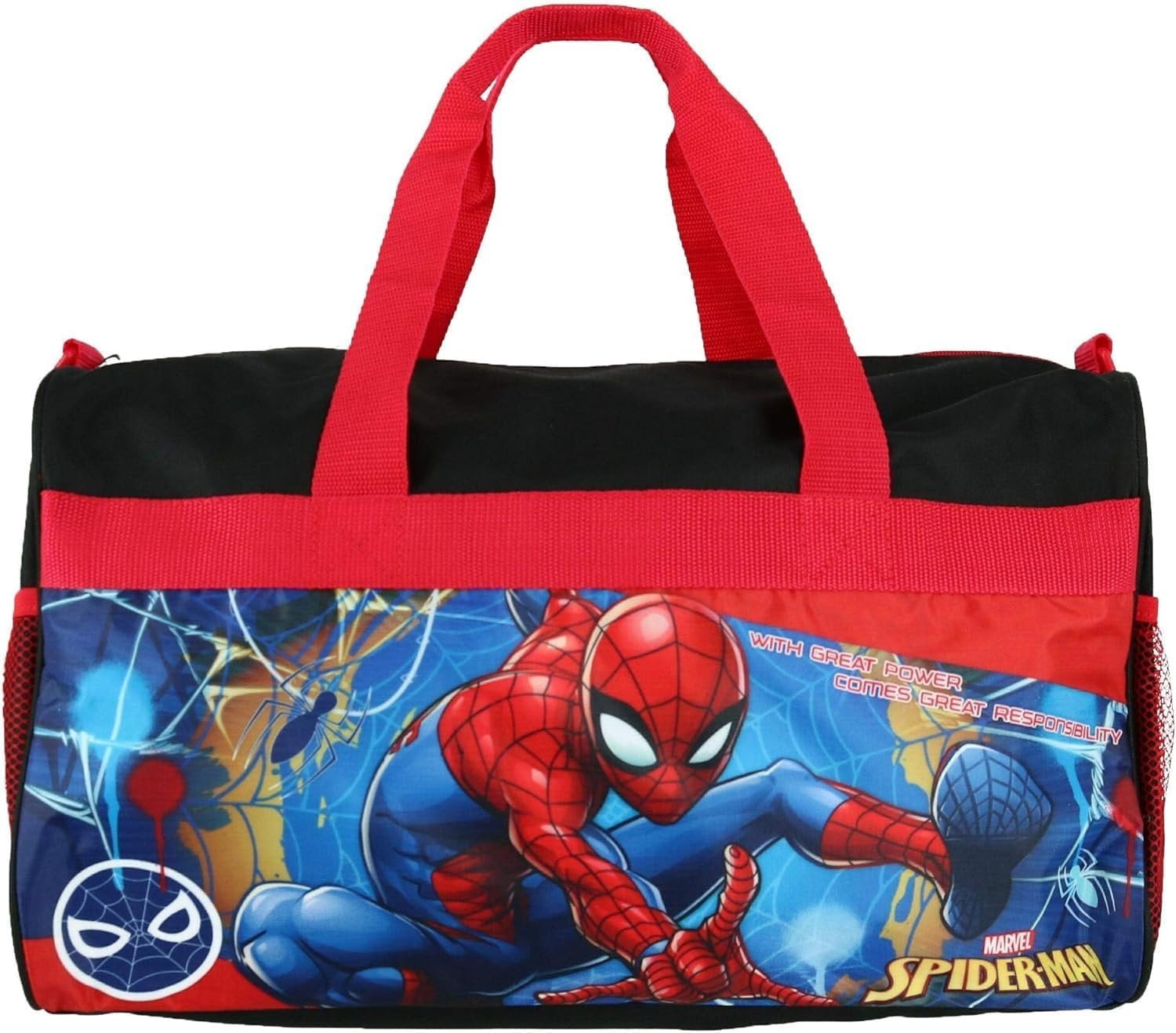 Spiderman Boys 18" Carry-On Duffel Bag Spider Man Superhero Marvel ...