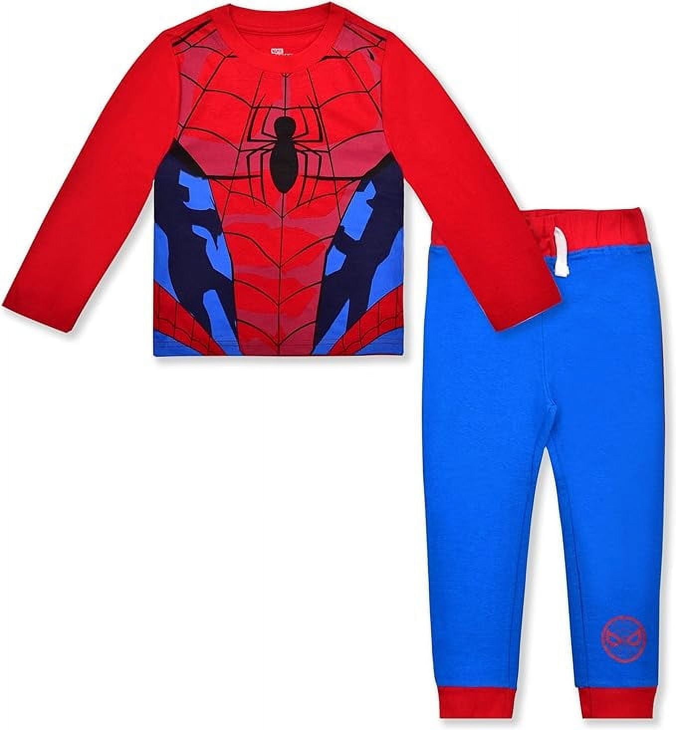 Marvel Spider-Man Boys’ Long Sleeve Shirt and Jogger Pant Set for ...