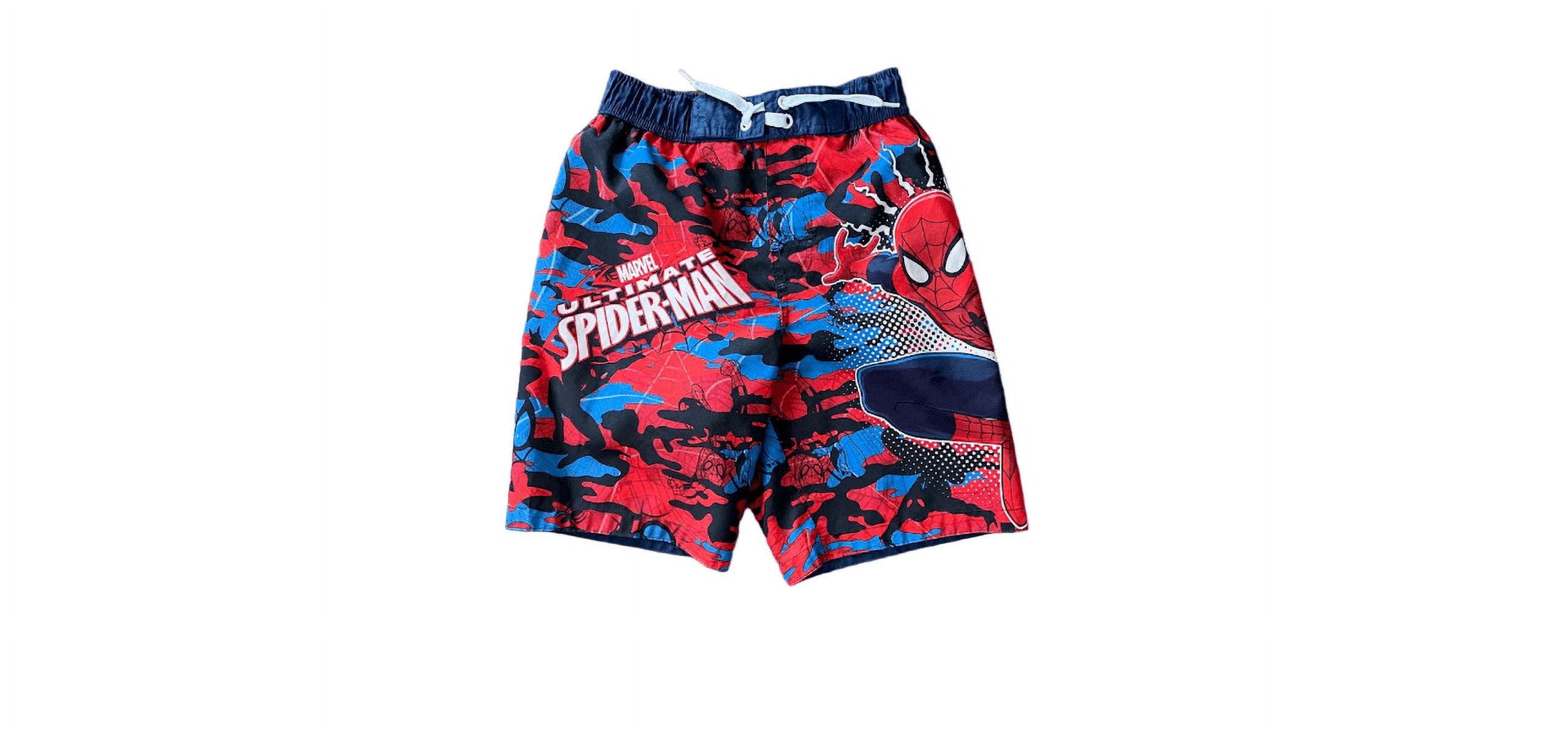 Spiderman Boys Swim Trunks Kids Spider Man Bathing Suit, Red, Size 7 ...