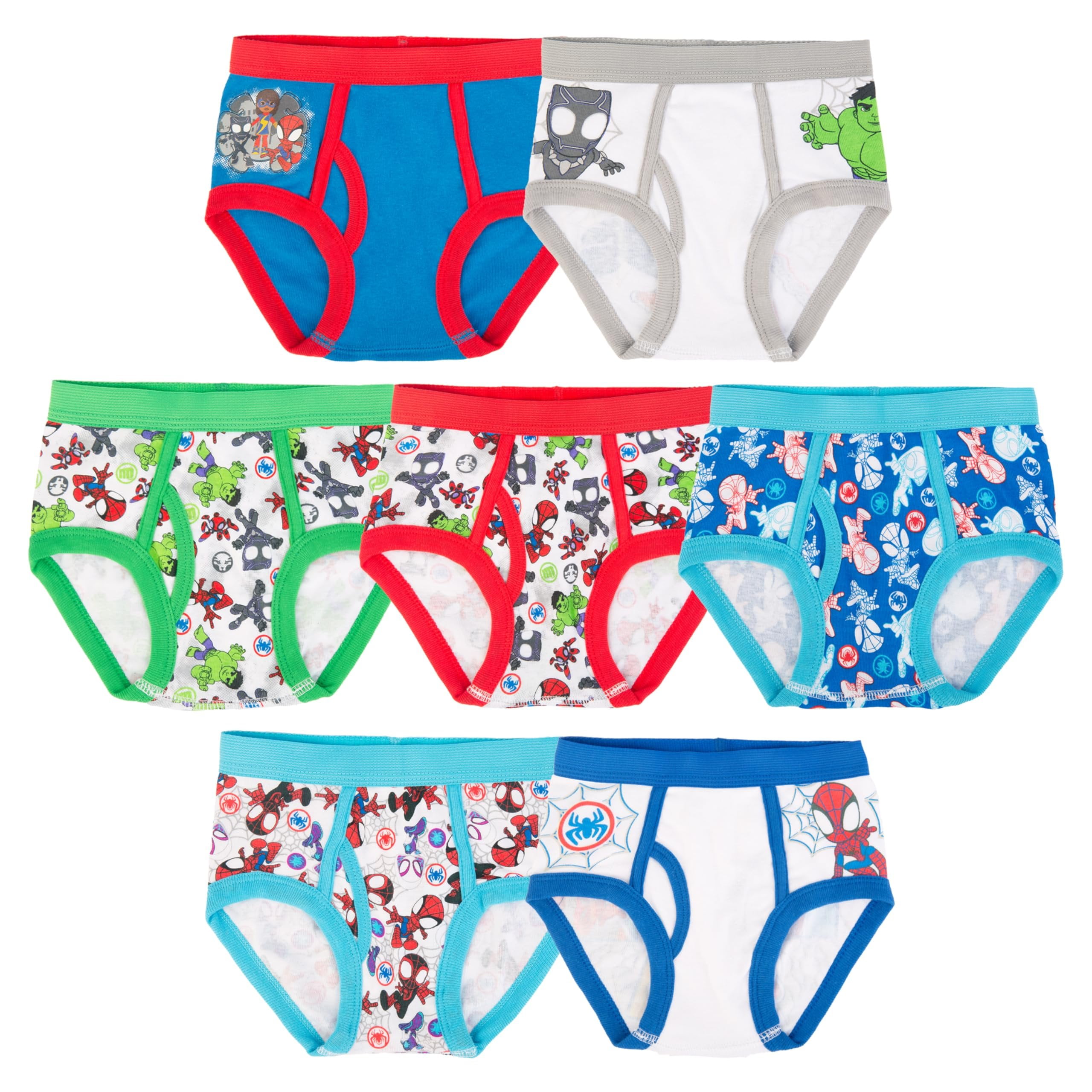 Spiderman Boys' Toddler Superhero Friends Exclusive Underwear with Iron ...