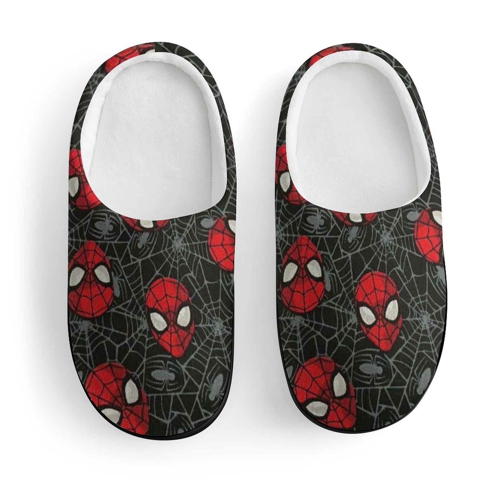 Spiderman Bulet Cotton Slippers Unisex Slip-On Plush Slippers Non-Slip ...