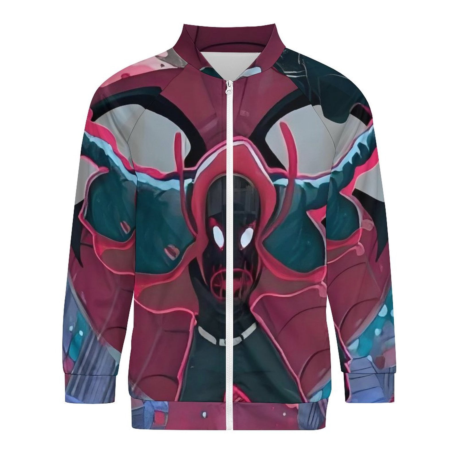 Spiderman Cartoon crew neck zip-up sweatshirt for teens and men M ...