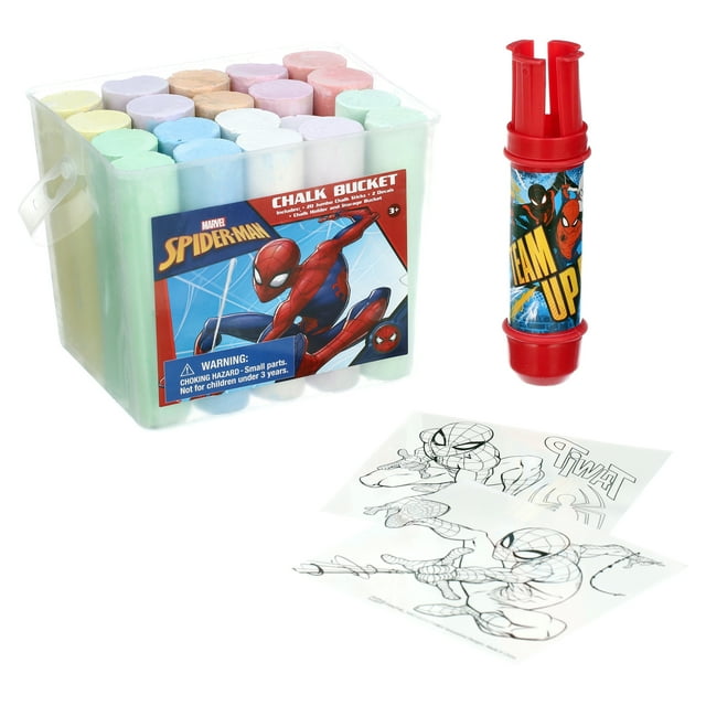 Spiderman Chalk Bucket - Walmart.com