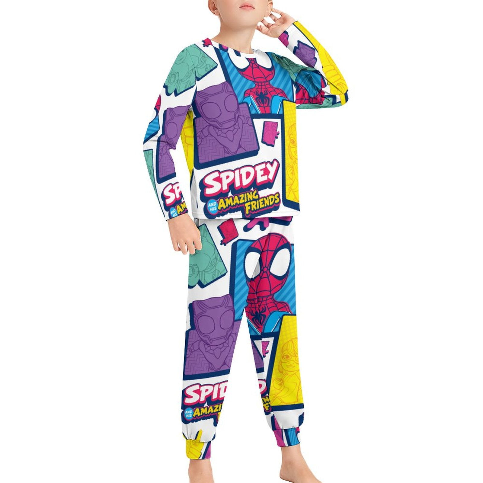 Spiderman Children's Pajama Set,2-Piece Character Toddler Long Sleeve ...