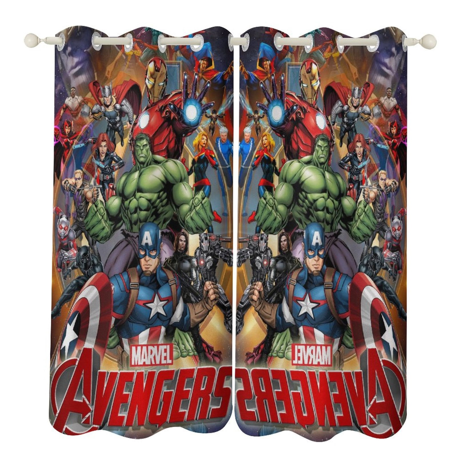 Spiderman City Team Kids Curtains 52 X 84 Inch,Cartoon Blackout ...