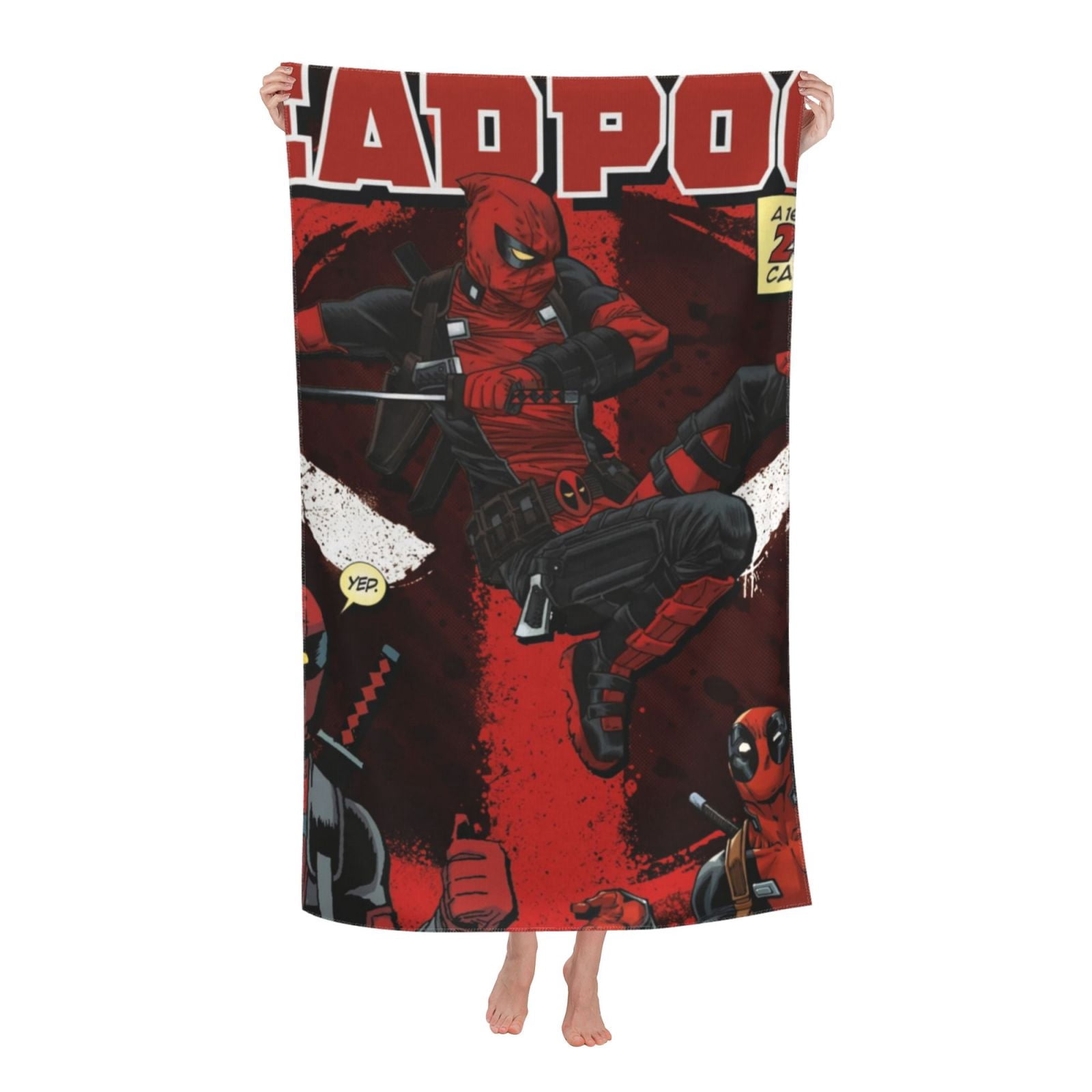 Spiderman Deadpool Bath Towels, Spiderman Deadpool Beach Towel,Soft ...