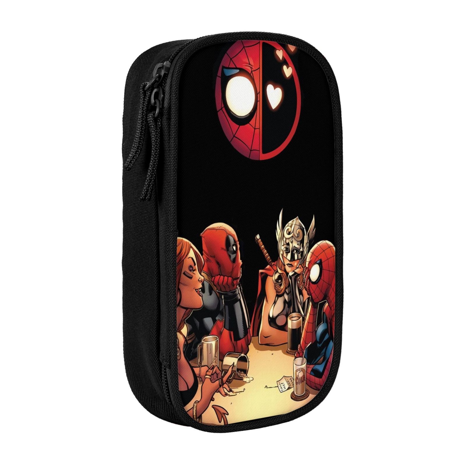 Spiderman And Deadpool Pencil Case,Big Capacity Pencil Pouch Stationery ...
