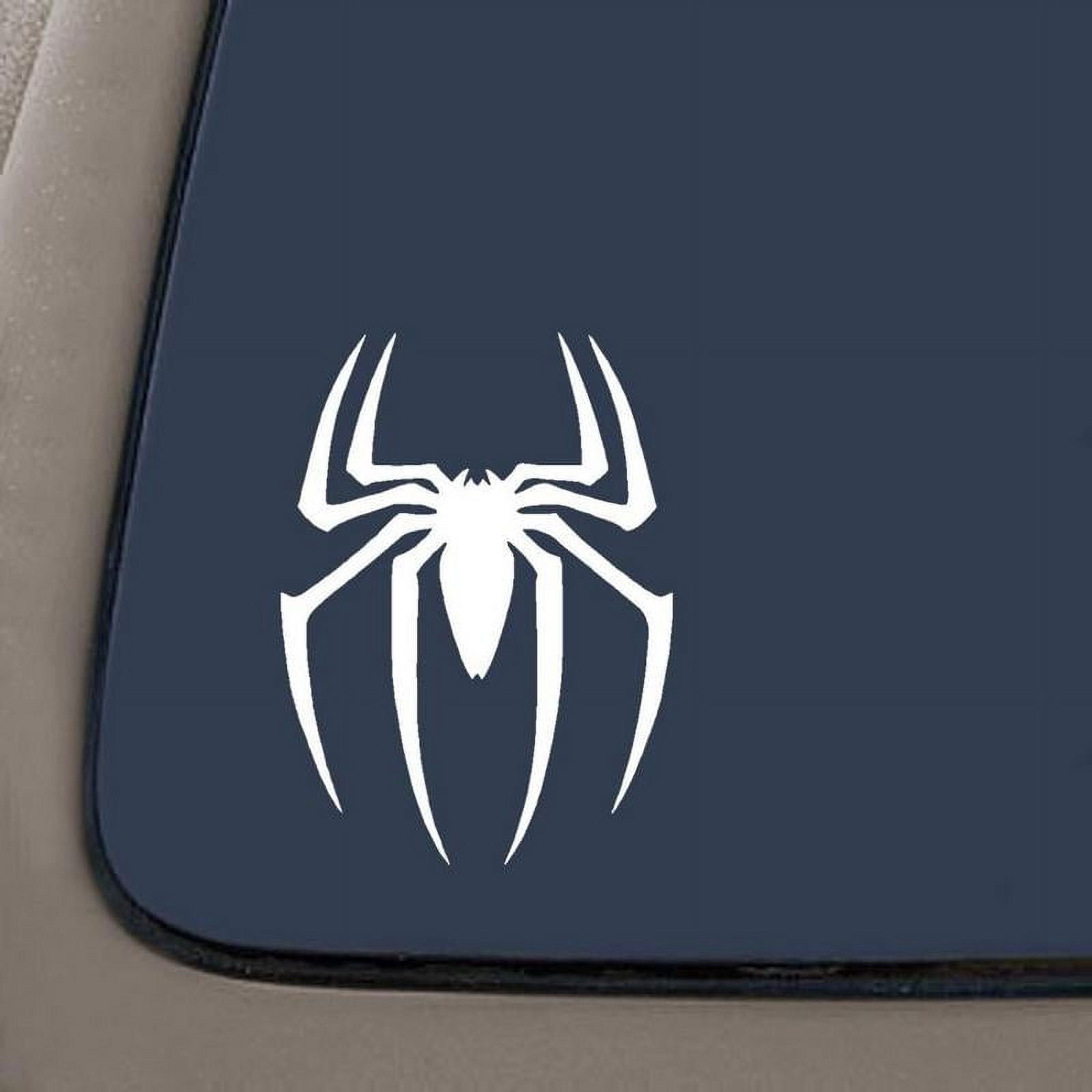 Spiderman Decal | 7.5 Inches By 5.5 Inches | White Vinyl Decal | Car ...