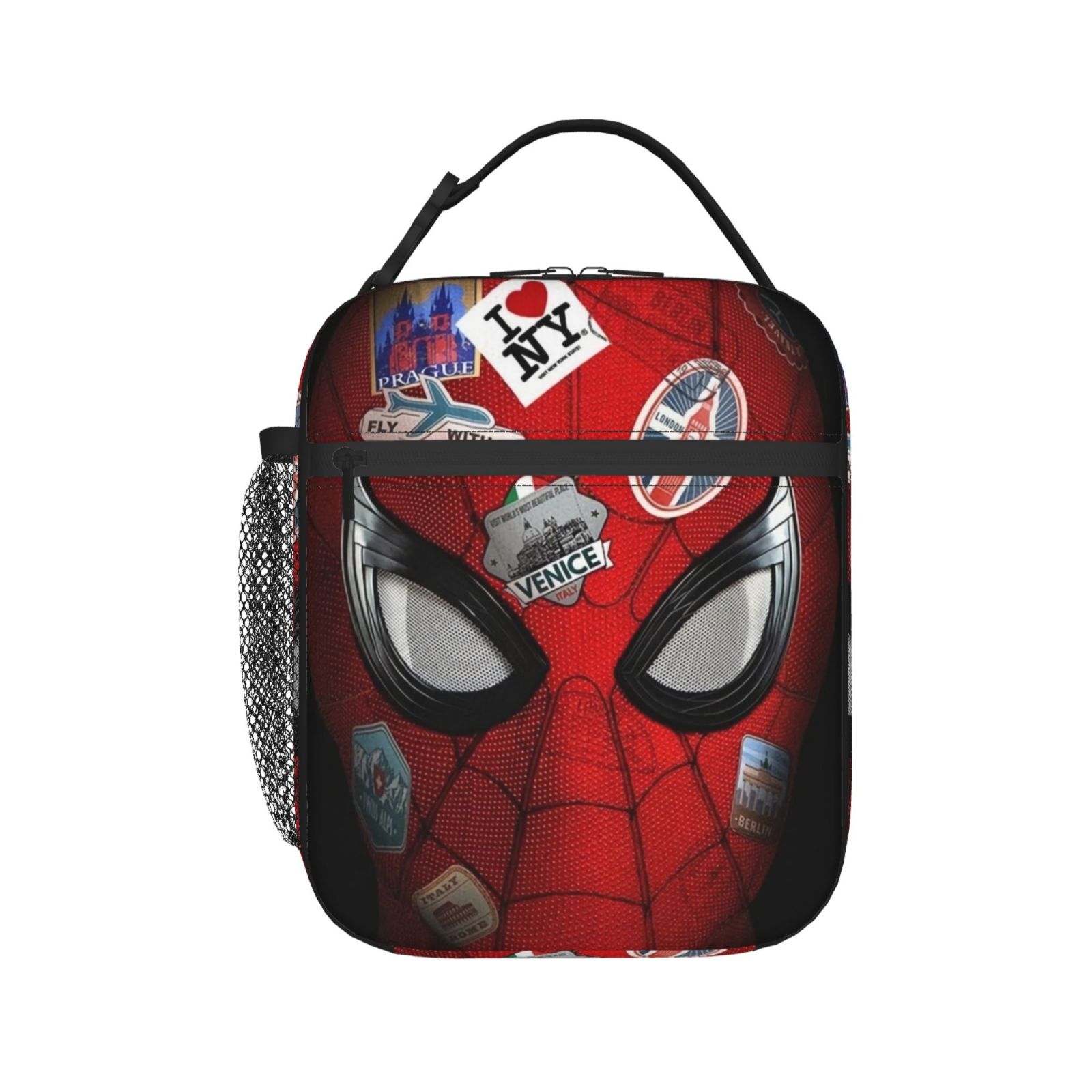 Spiderman Face Lunch Box for Men,Reusable Insulated Lunch Tote,Large ...