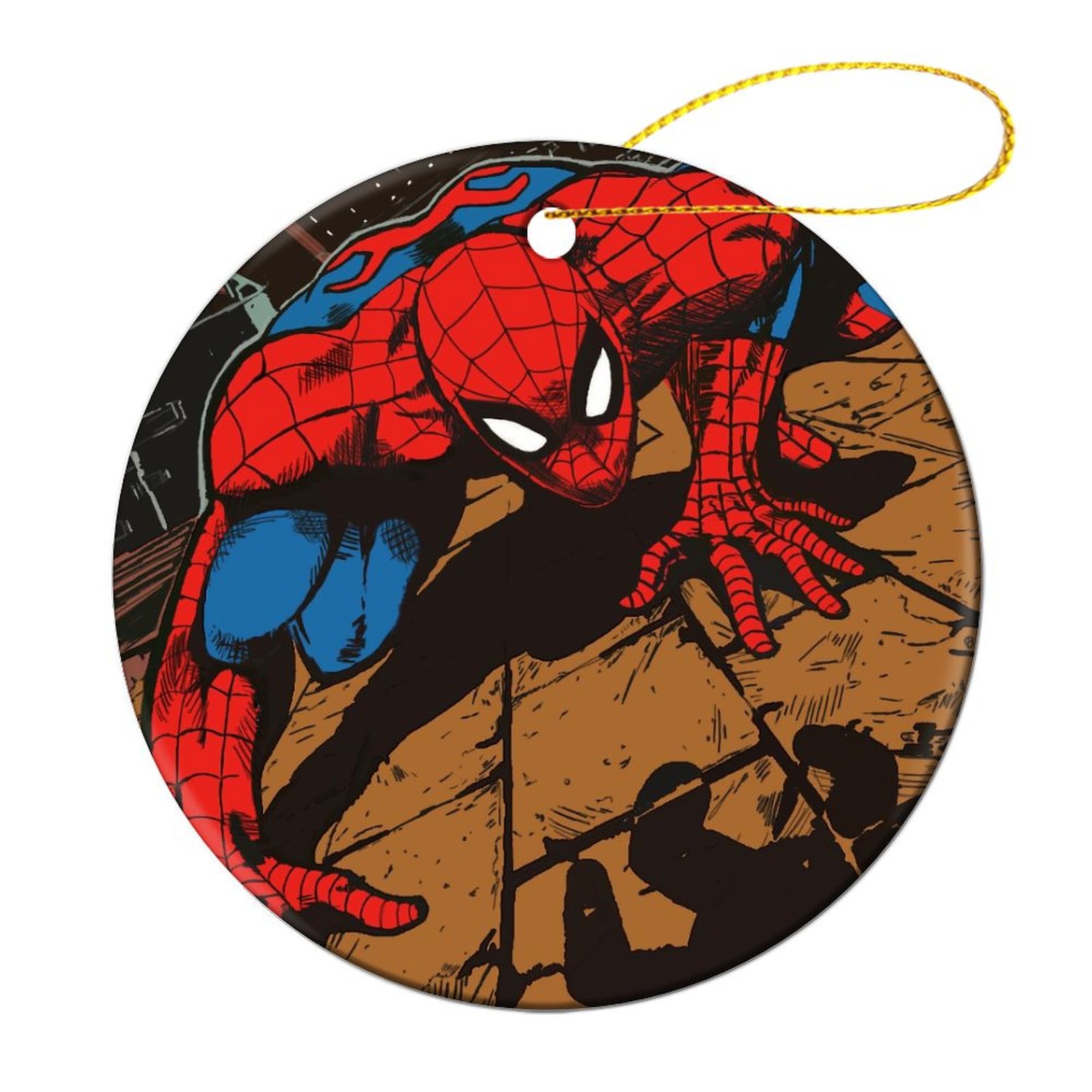 Spiderman Fondo Christmas Ornament,Farmhouse Christmas Tree Holiday ...