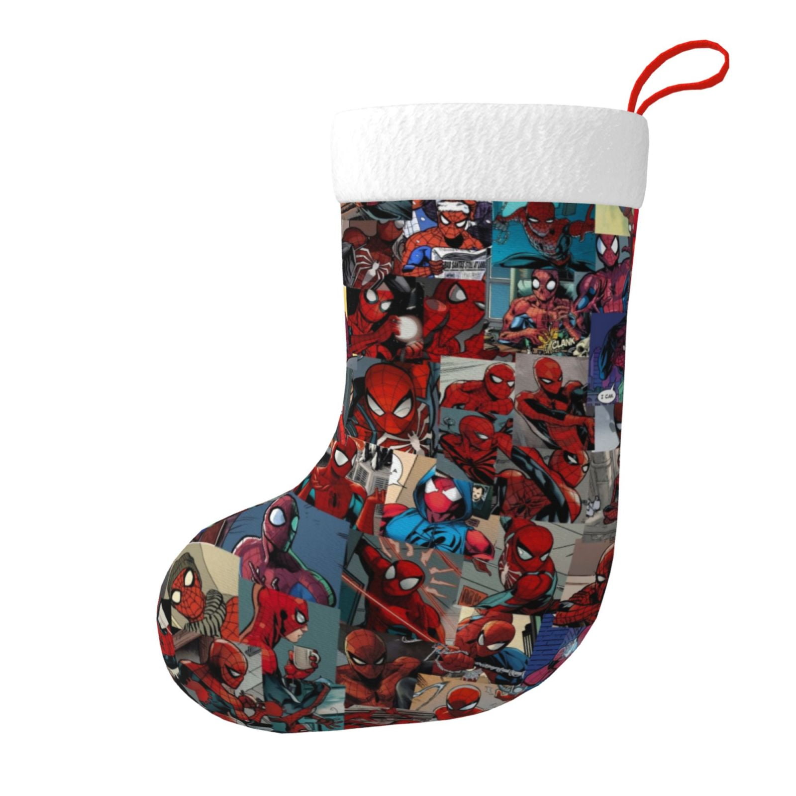Spiderman Grid Christmas Stocking 18 Inch,Spiderman Grid Stockings ...