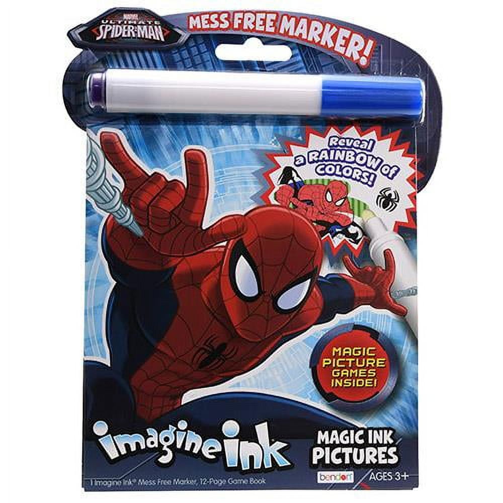Licensed Products Spiderman Imagine Ink Magic Ink Pictures, 5.5 x 0.75 ...