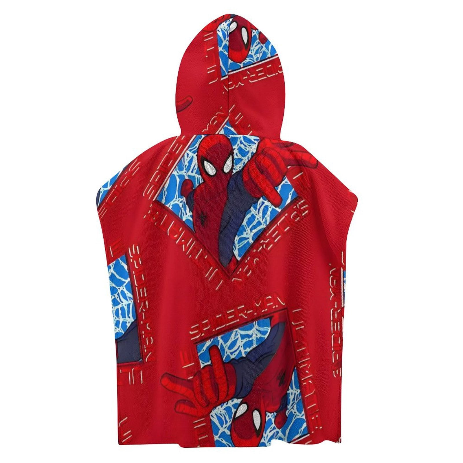 Spiderman Kids Bath Hooded Towel Wrap Suitable for bathroom and beach ...