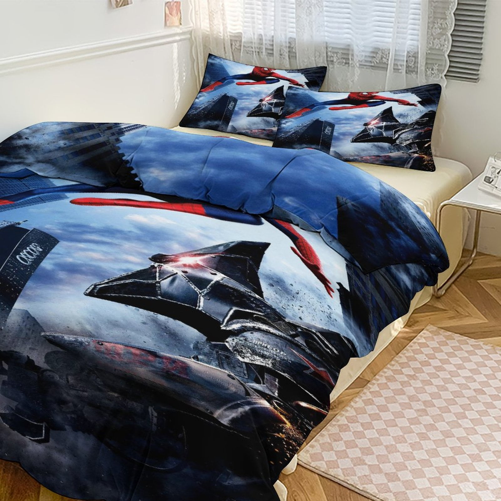 Spiderman Kids Twin Bed in a Bag, Comforter and Sheets,Cartoon ...
