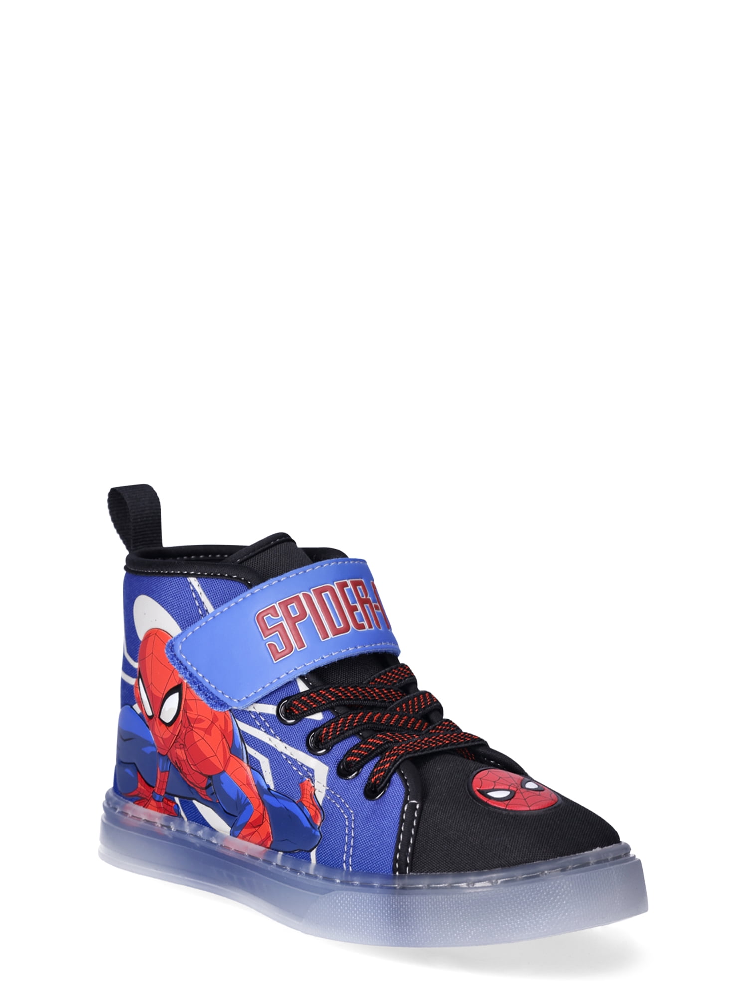 Spiderman Little & Big Boys Lighted Hi Top Sneakers - Walmart.com