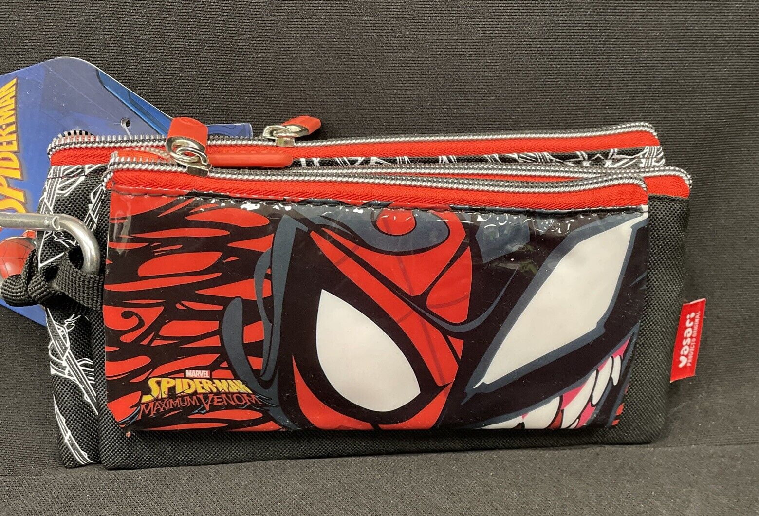 Spiderman Maximum Venom 3 Pouch Detachable Pencil Case/ Travel Bag ...