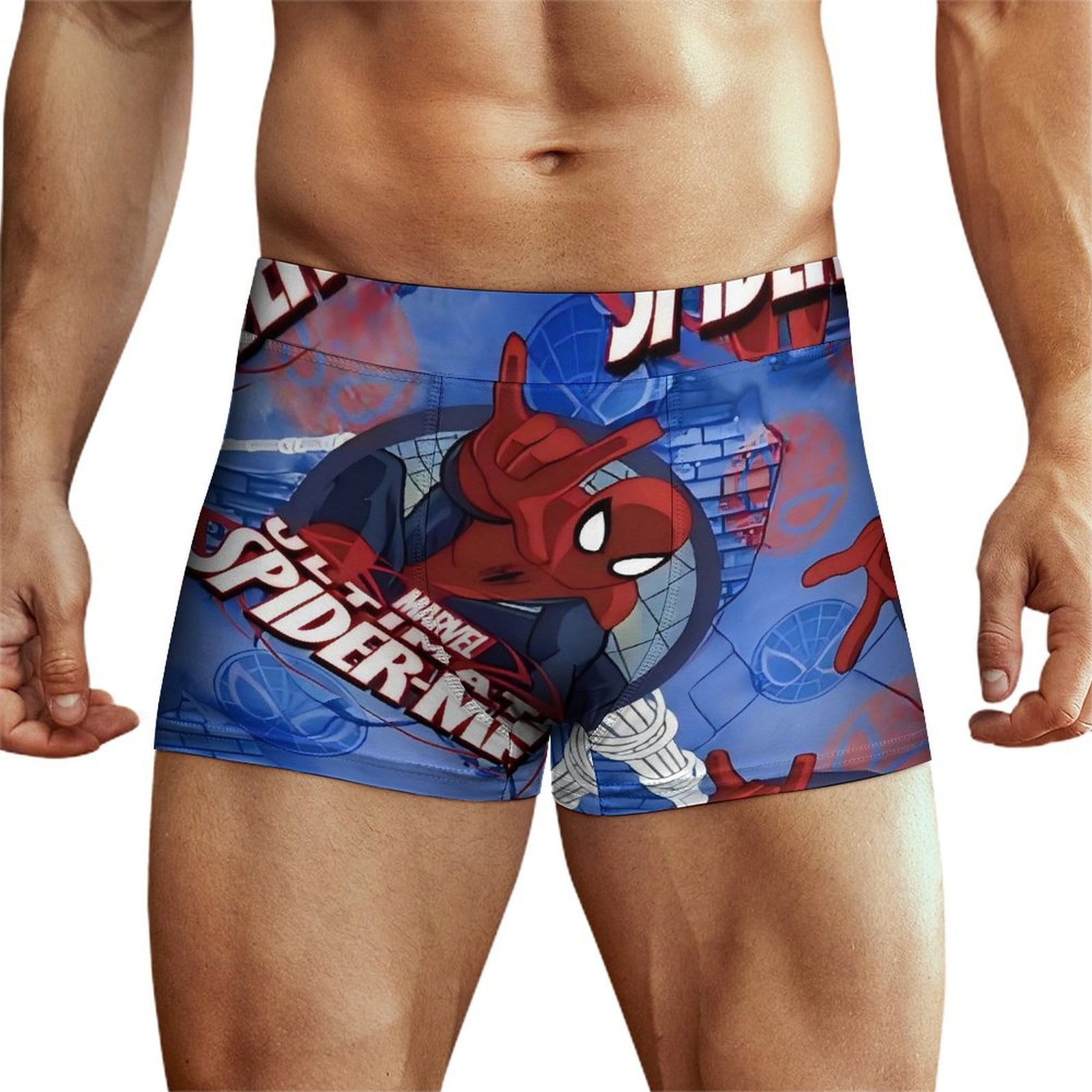 Spiderman Men's Cartoon Boxer BriefsMens Underwear XL - Walmart.com