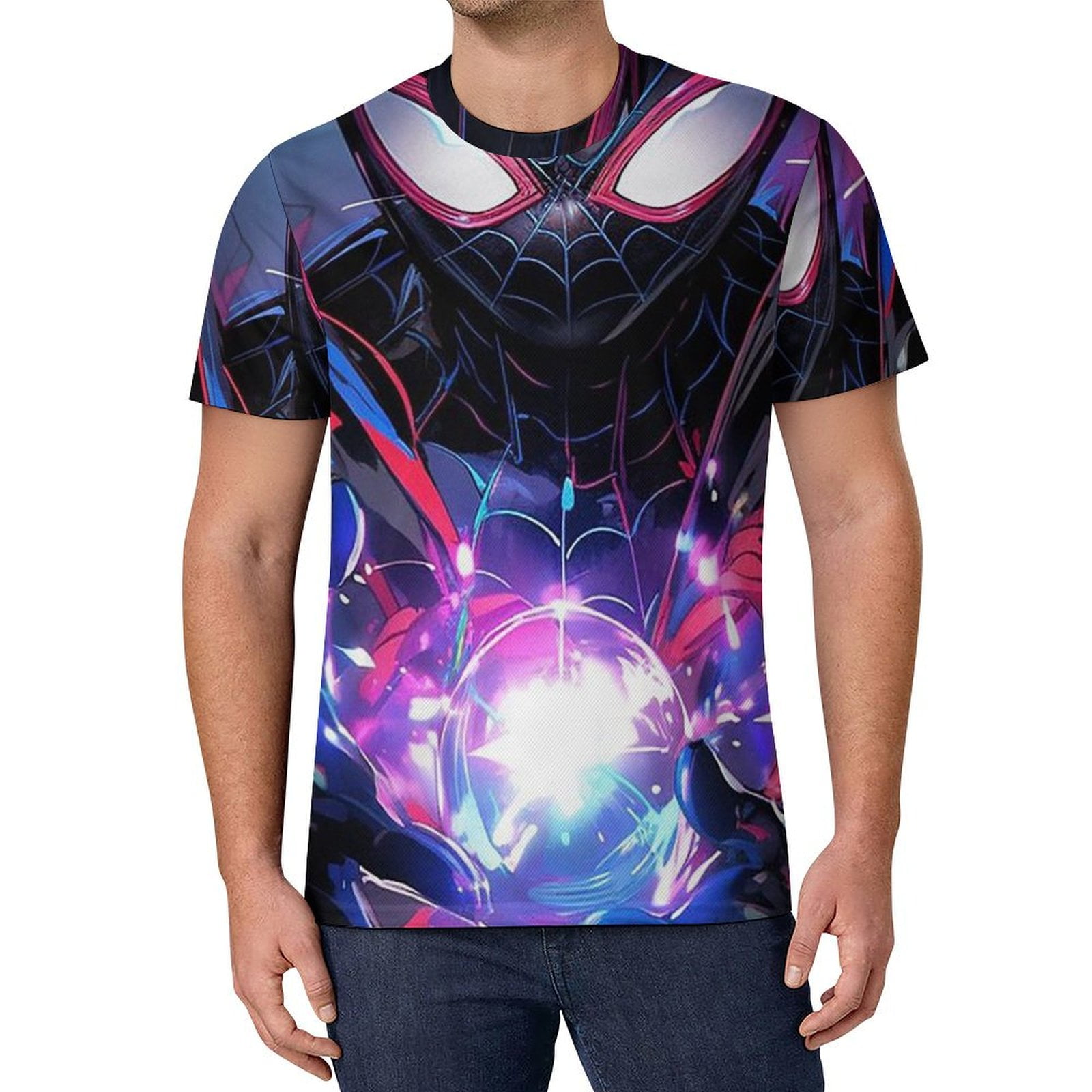Spiderman Men's T-shirts Short Sleeve Tops 6XL - Walmart.com