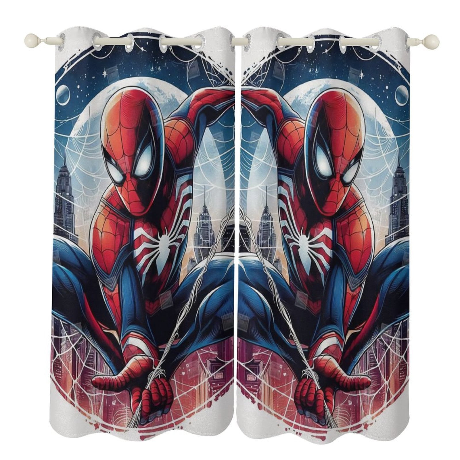 Spiderman PNG Curtains,Blackout Curtains for Bedroom - Grommet Thermal ...