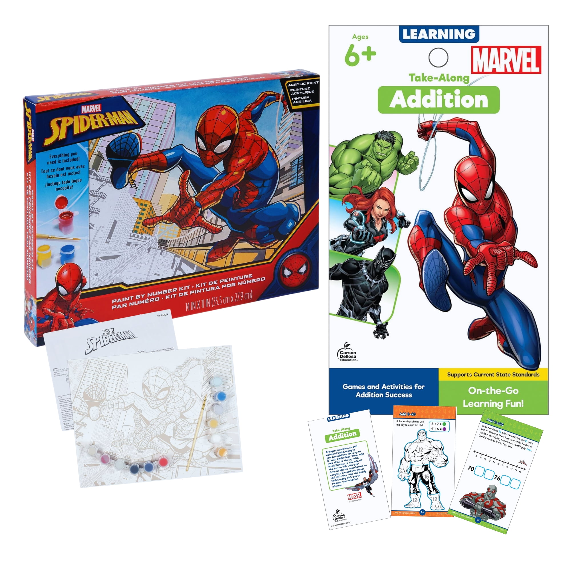 Spiderman Paint by Numbers for Adults and Kids, Painting by Number Kits ...