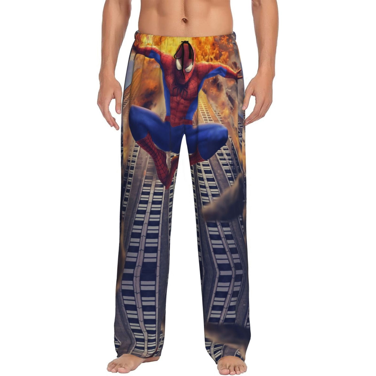 Spiderman Pants with Pockets Soft Lightweight Sweatpants Funny Pajama ...