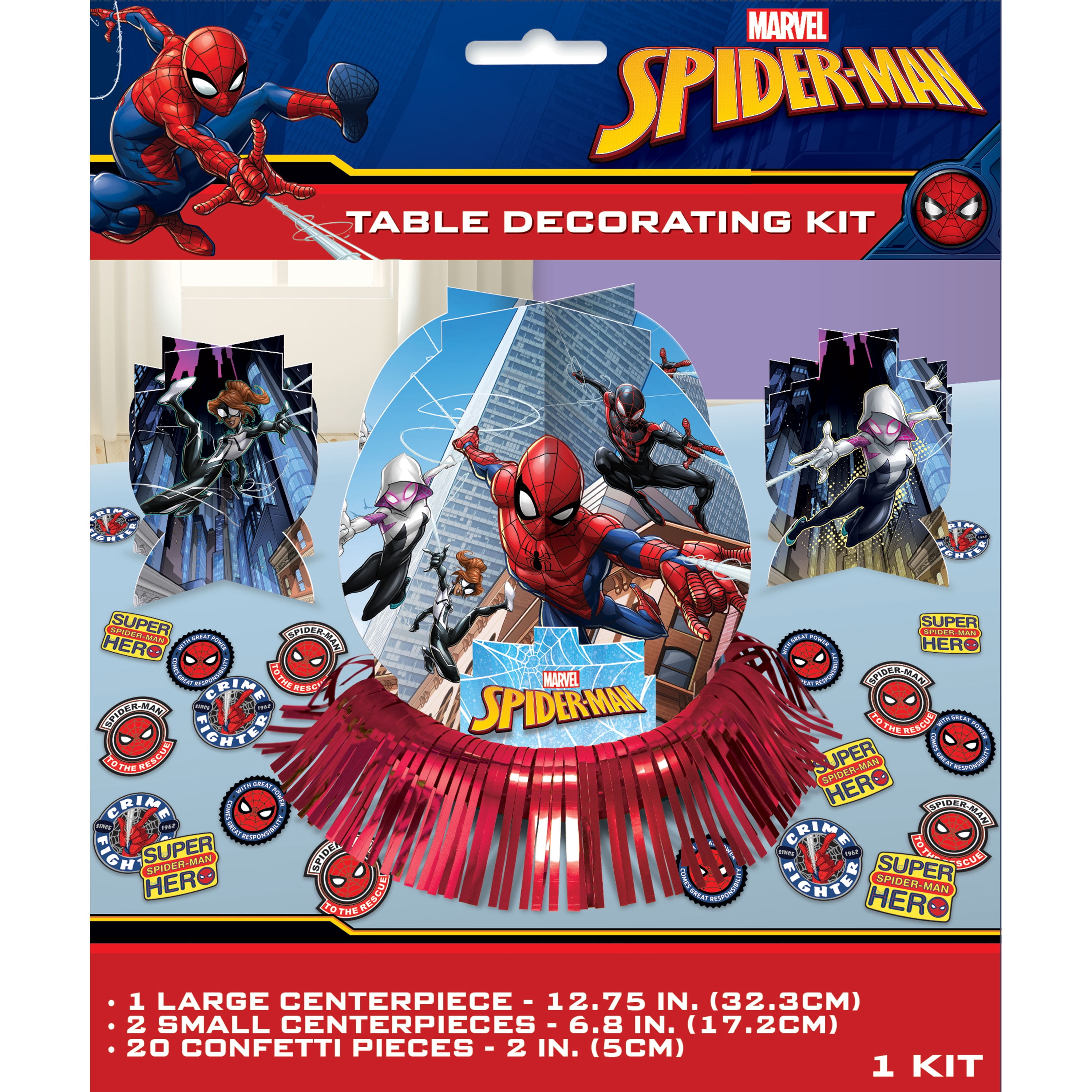 Unique Industries Spiderman Party Table Decorating Kit, 20 Confetti ...
