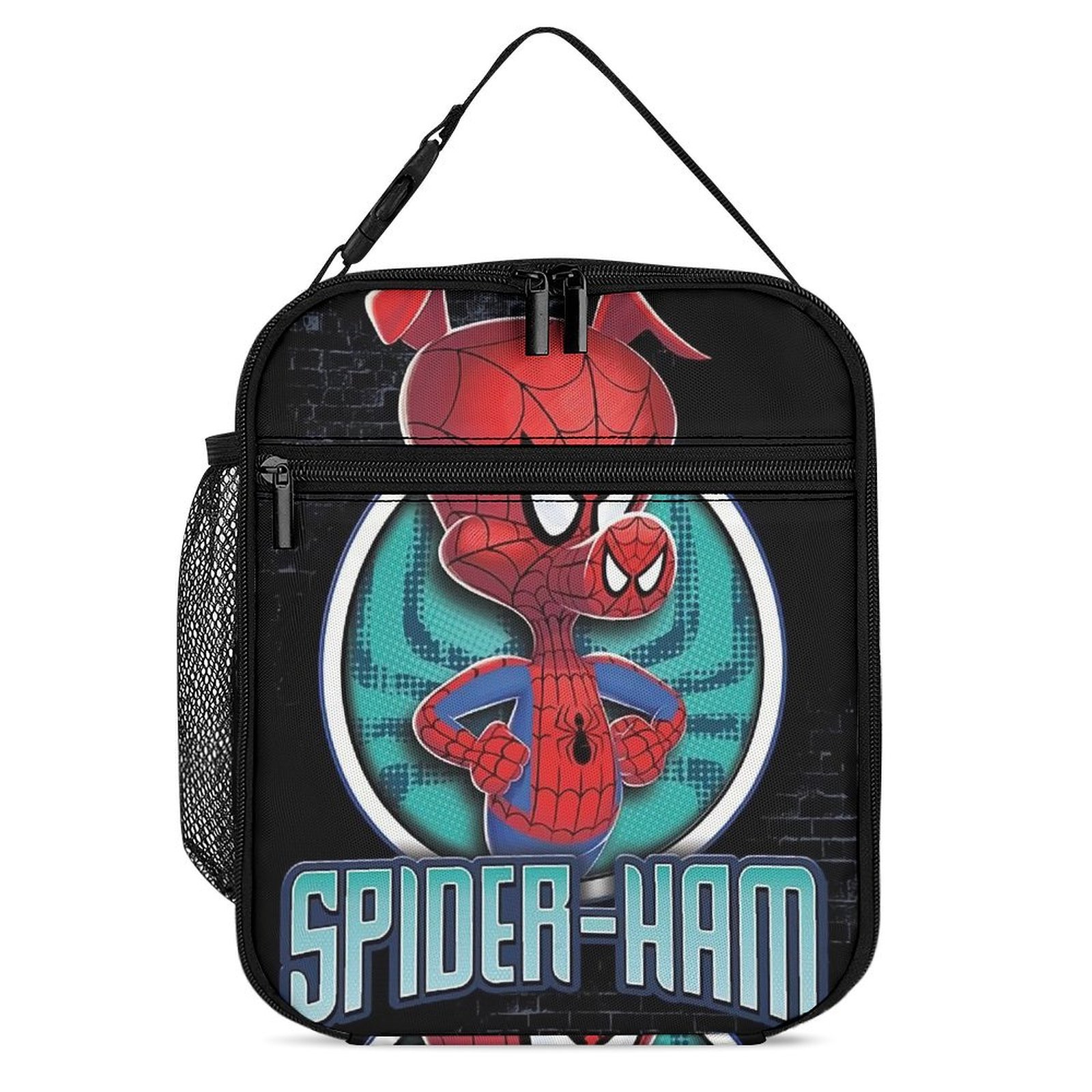 Spiderman Pig Head Insulated Lunch Boxes for Women Man, Portable ...