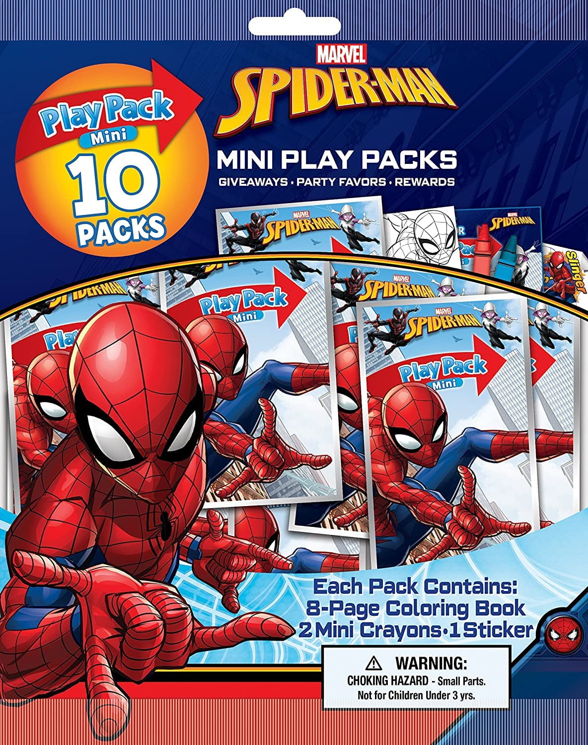 Spiderman Play Packs | YPF5 Spider-man Party Favors | Spiderman Mini ...