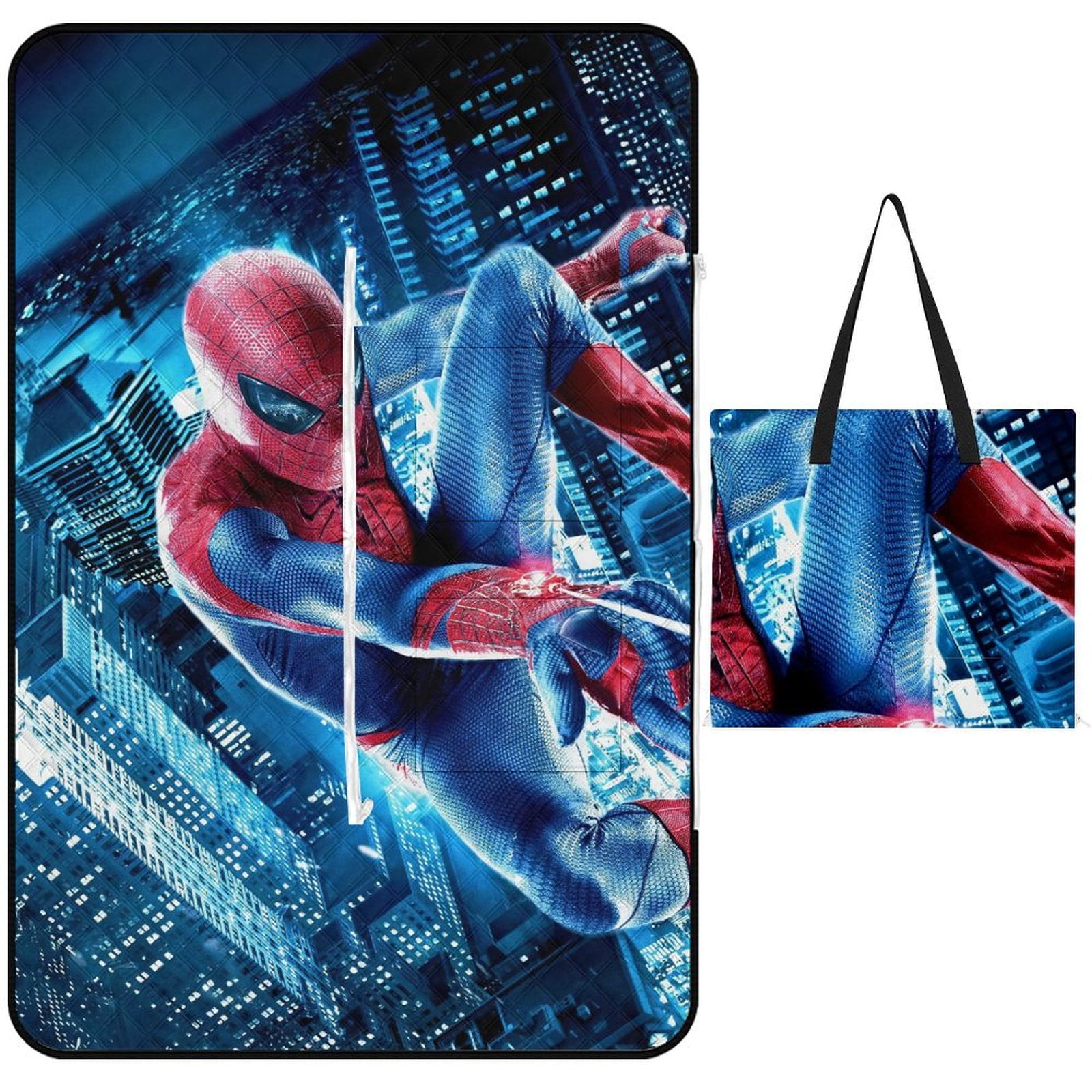Spiderman Poster Picnic Blanket Outdoor Extra Large Picnic Mat 59"X39 ...