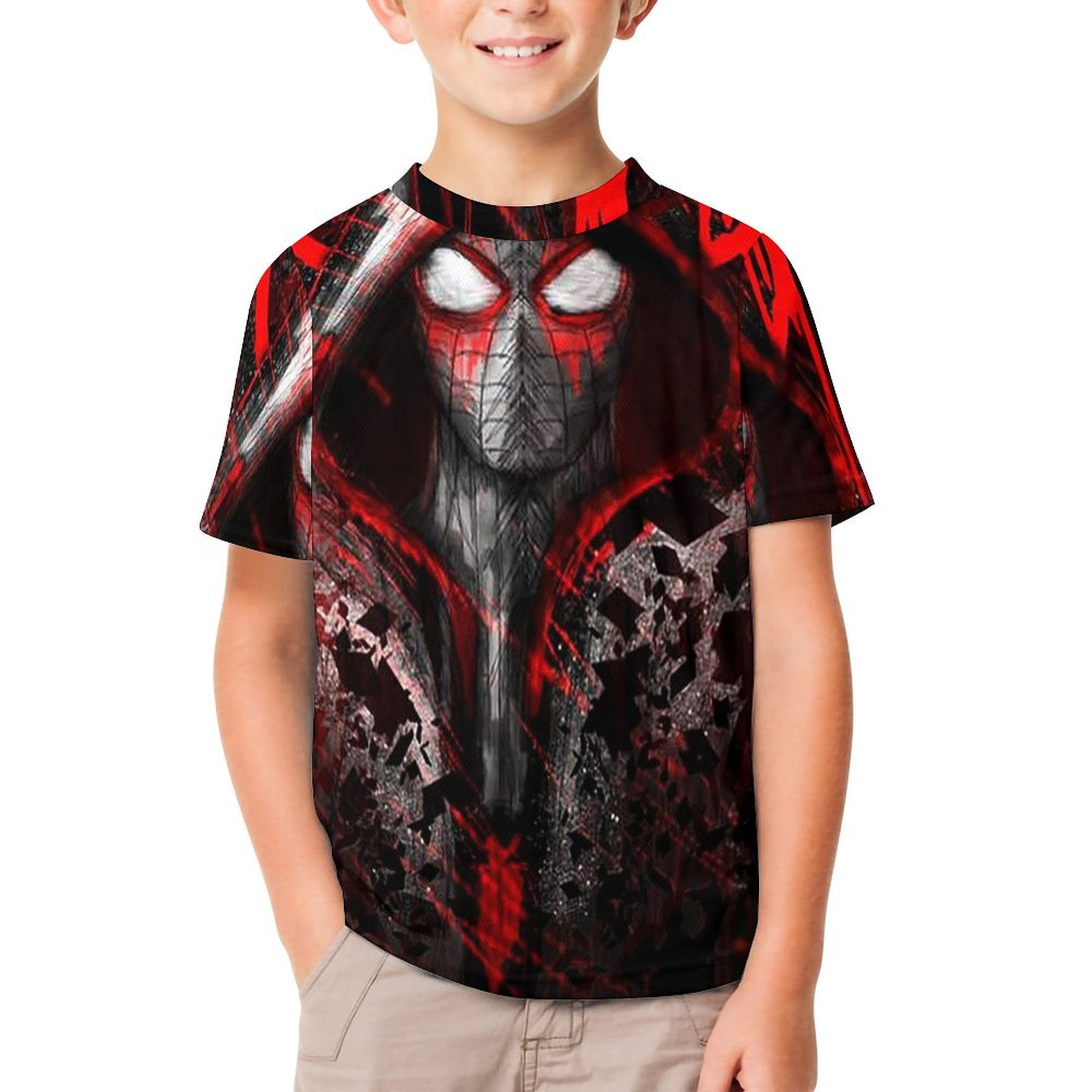 Spiderman Shirts Graphic Tees Boys Girls Short Sleeve Crewneck Tops ...