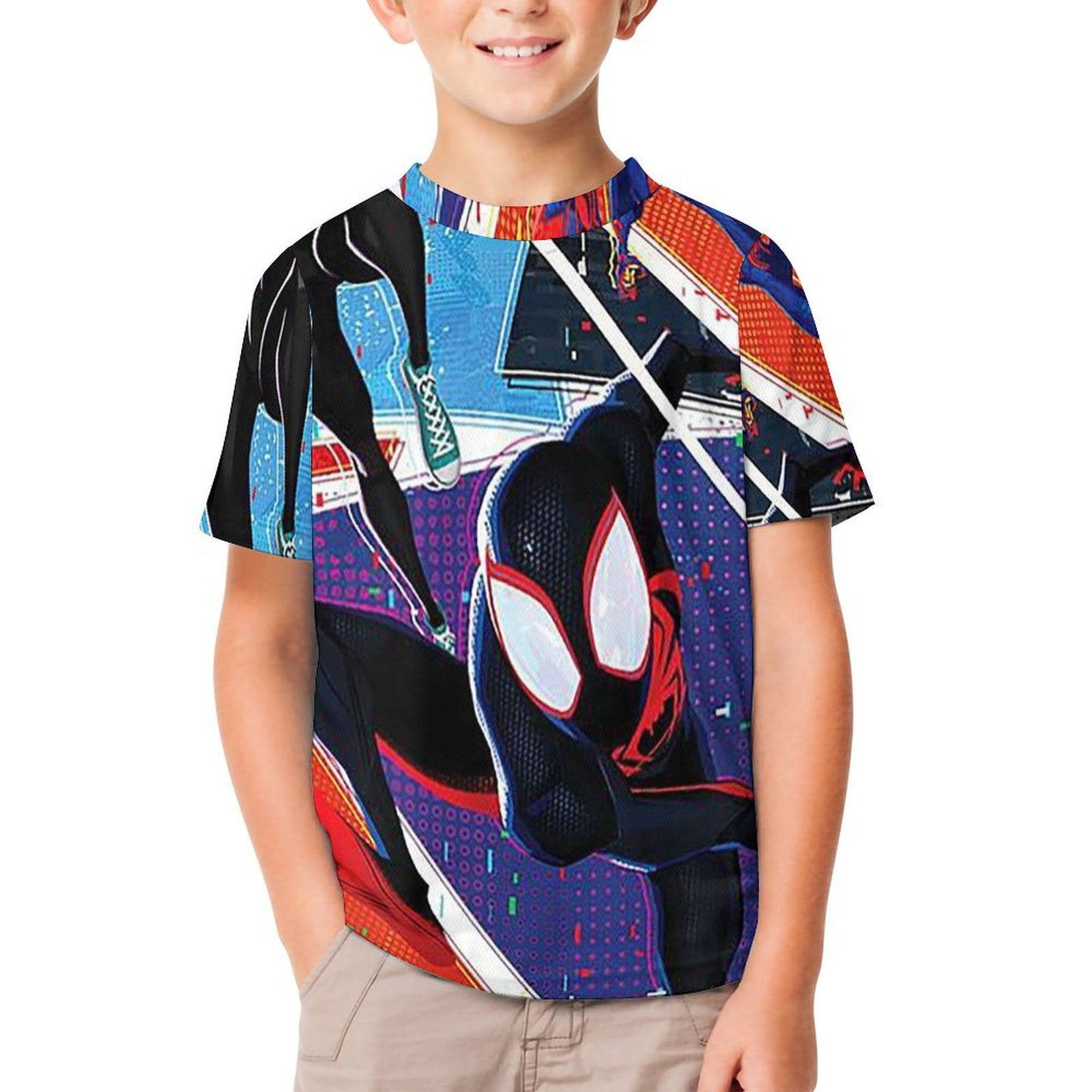 Spiderman Shirts Graphic Tees Boys Girls Short Sleeve Crewneck Tops ...